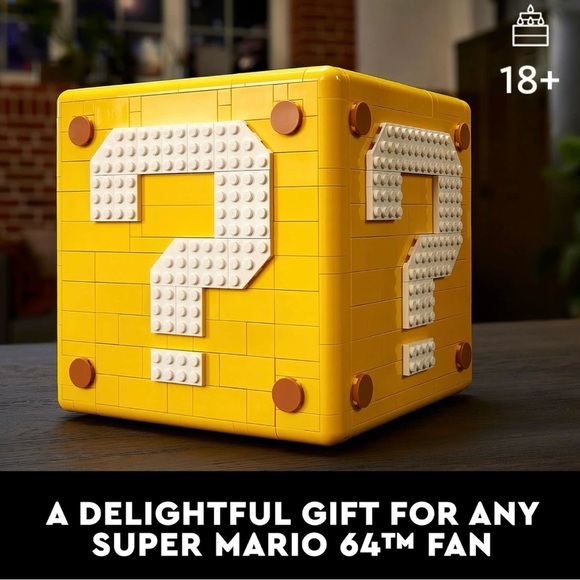 Lego | Toys | Lego Super Mario 64 Question Mark Block 7395 3d Model Set For Adults | Poshmark